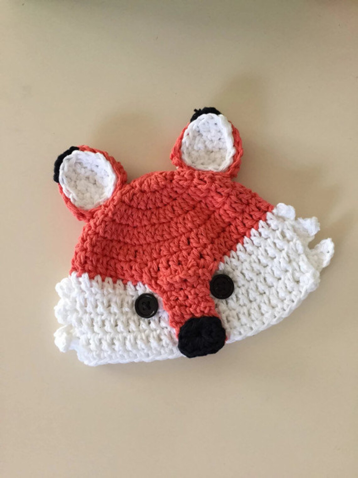 Baby Fox Hat Crochet Animal Hat Newborn Photo Prop Woodland - Etsy