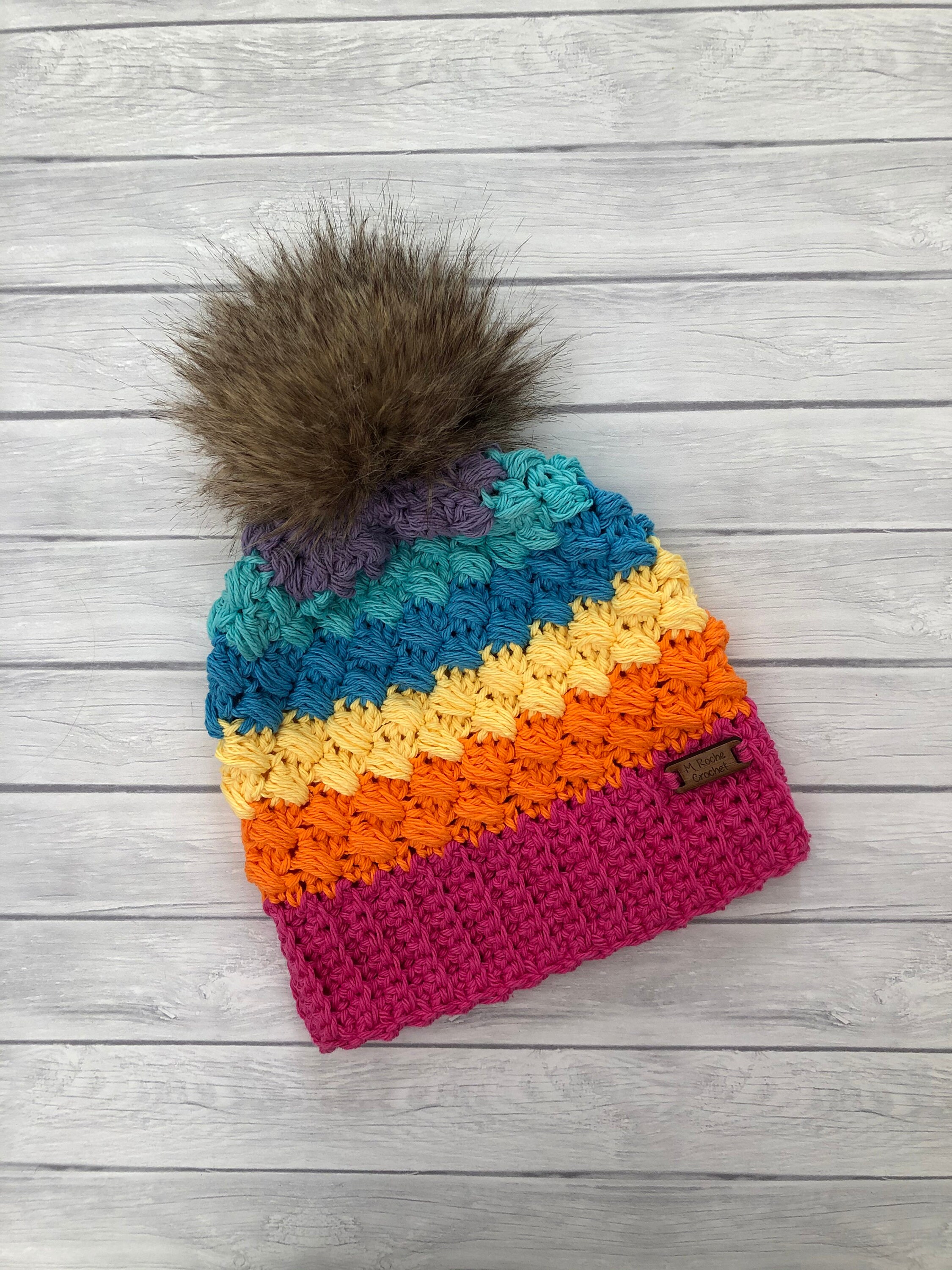 Toddler hat with pom pom baby girl winter hat kids crochet | Etsy
