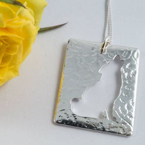 Silver Wolf Pendant: A Howling Wolf Silhouetted in Eco Silver - Etsy