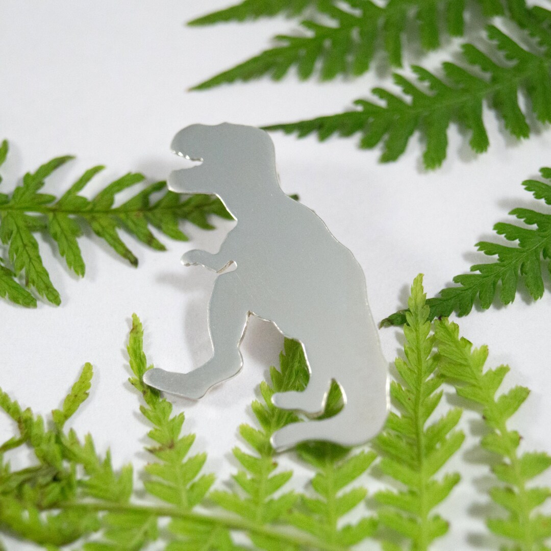 Sterling Silver T-rex Pin: A Fearsome Tyrannosaurus Rex in Sterling ...