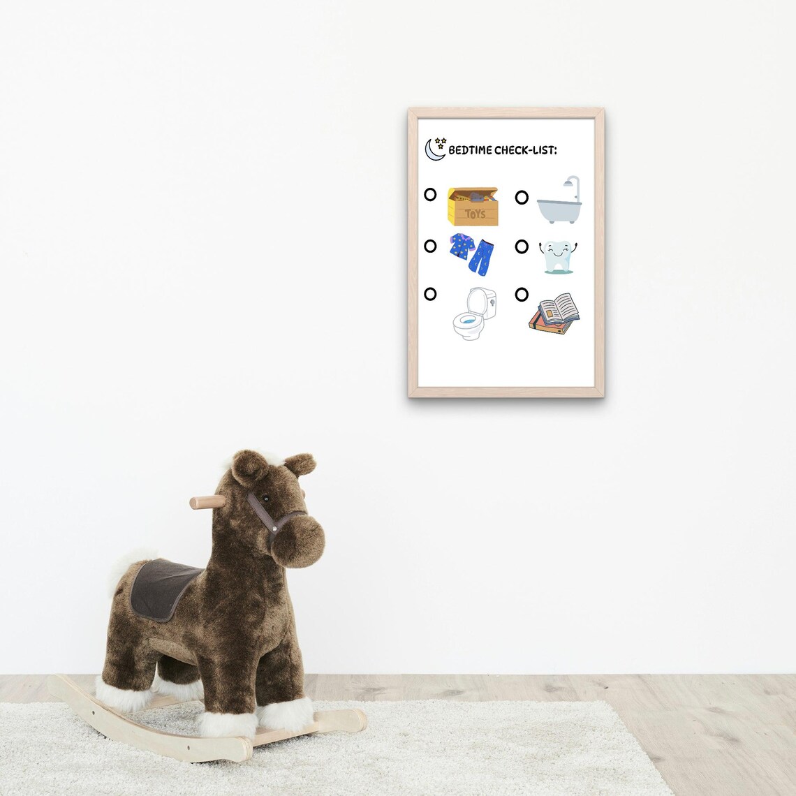 Printable Bedtime Routine Chart for Kids – Visual Checklist With ...