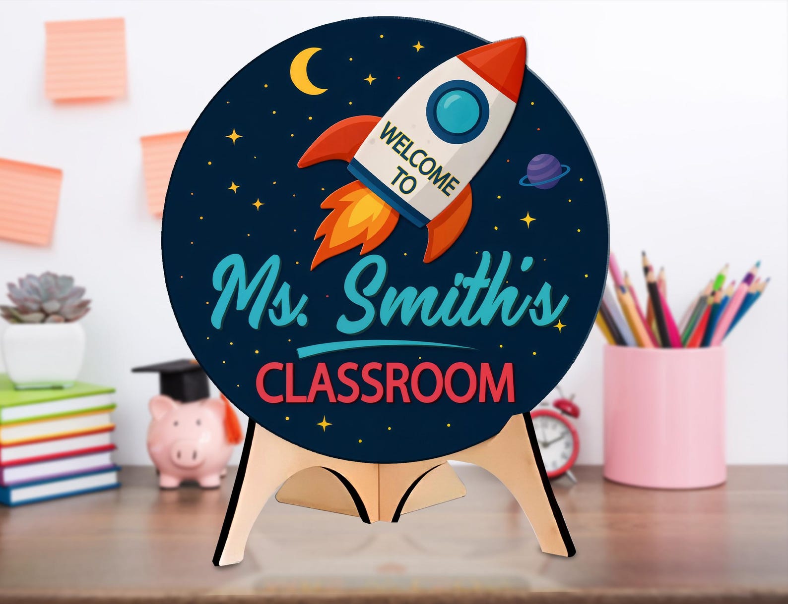 Welcome to Classroom Sign, Teacher Door Hanger With Name | Custom ...