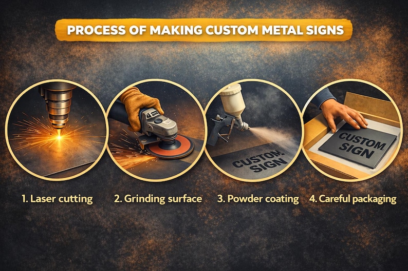 Custom Metal Eagle Garden Sign, Personalized Yard Stake With Name ...