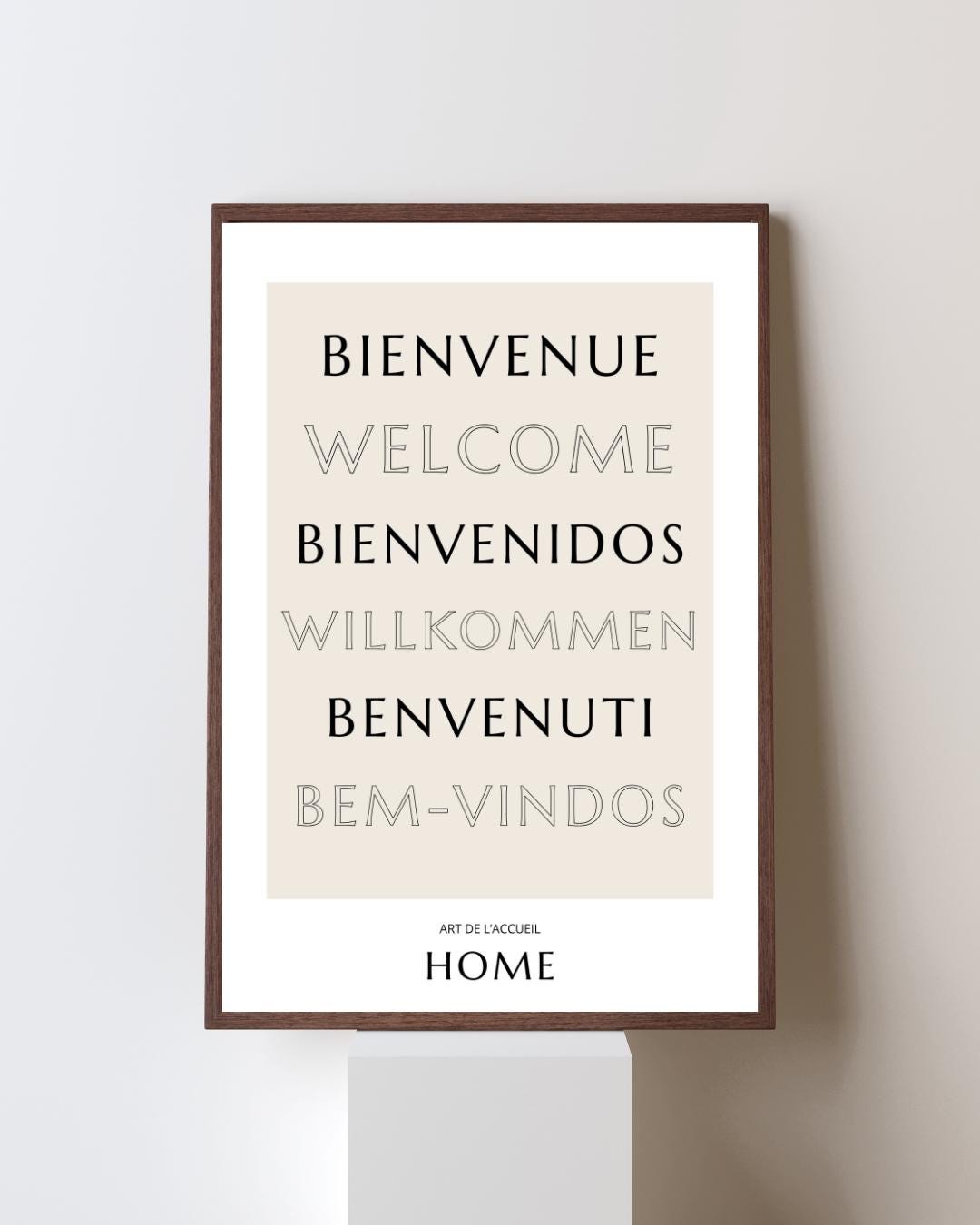 Welcome Poster in 5 Languages for Seasonal Rentals - 5 Formats Included ...