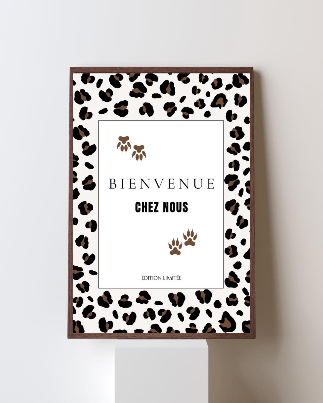 Chic Leopard Print Poster – Customizable | Trendy Decor | Ideal for ...
