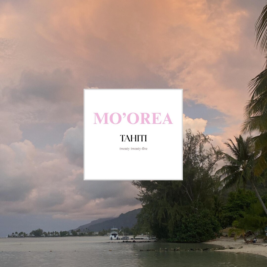 Mo'orea, Tahiti Scrapbook Cover Page - Etsy
