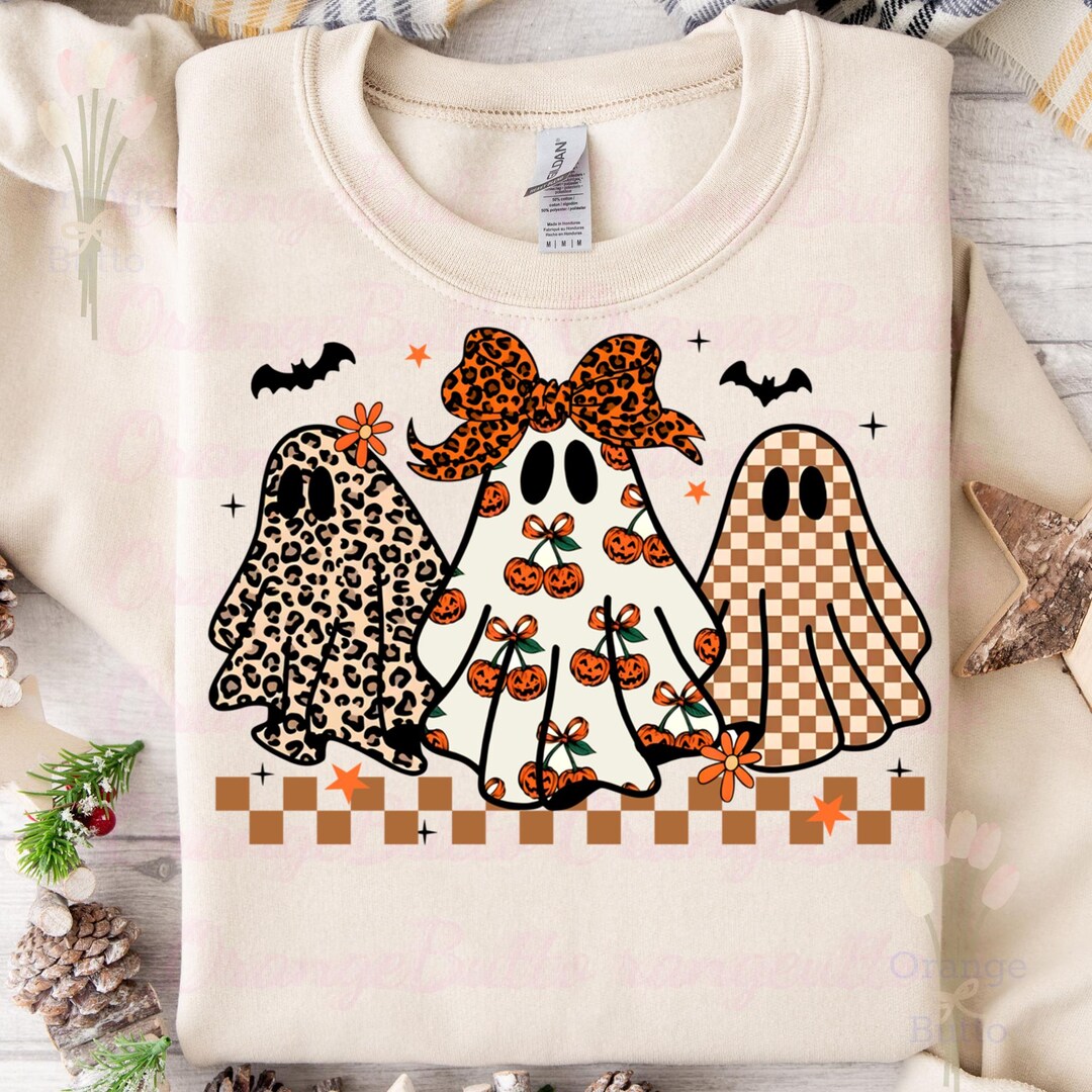 Halloween Ghost Png, Coquette Ghost Png, Cute Spooky Season With ...
