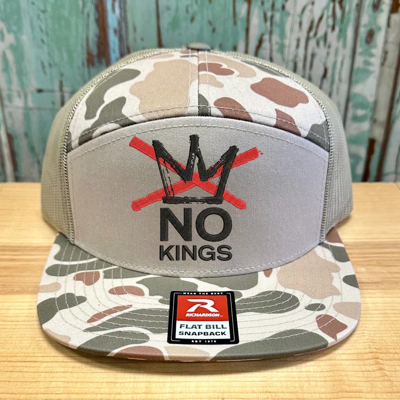 No Kings in America Embroidery File, Anti Authoritarian Protest ...