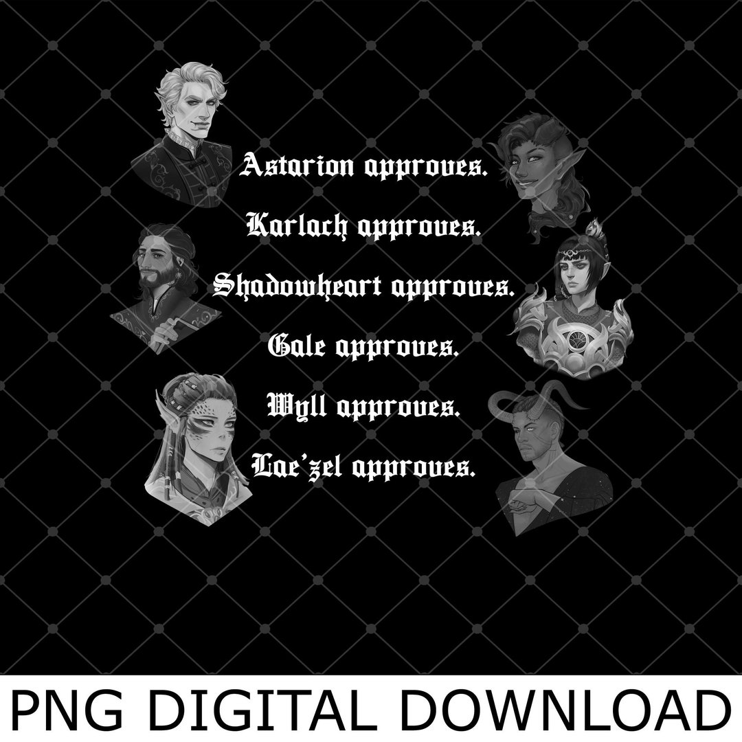 Baldurs Gate Approves Characters Png, Baldurs Gate Astarion Gale ...