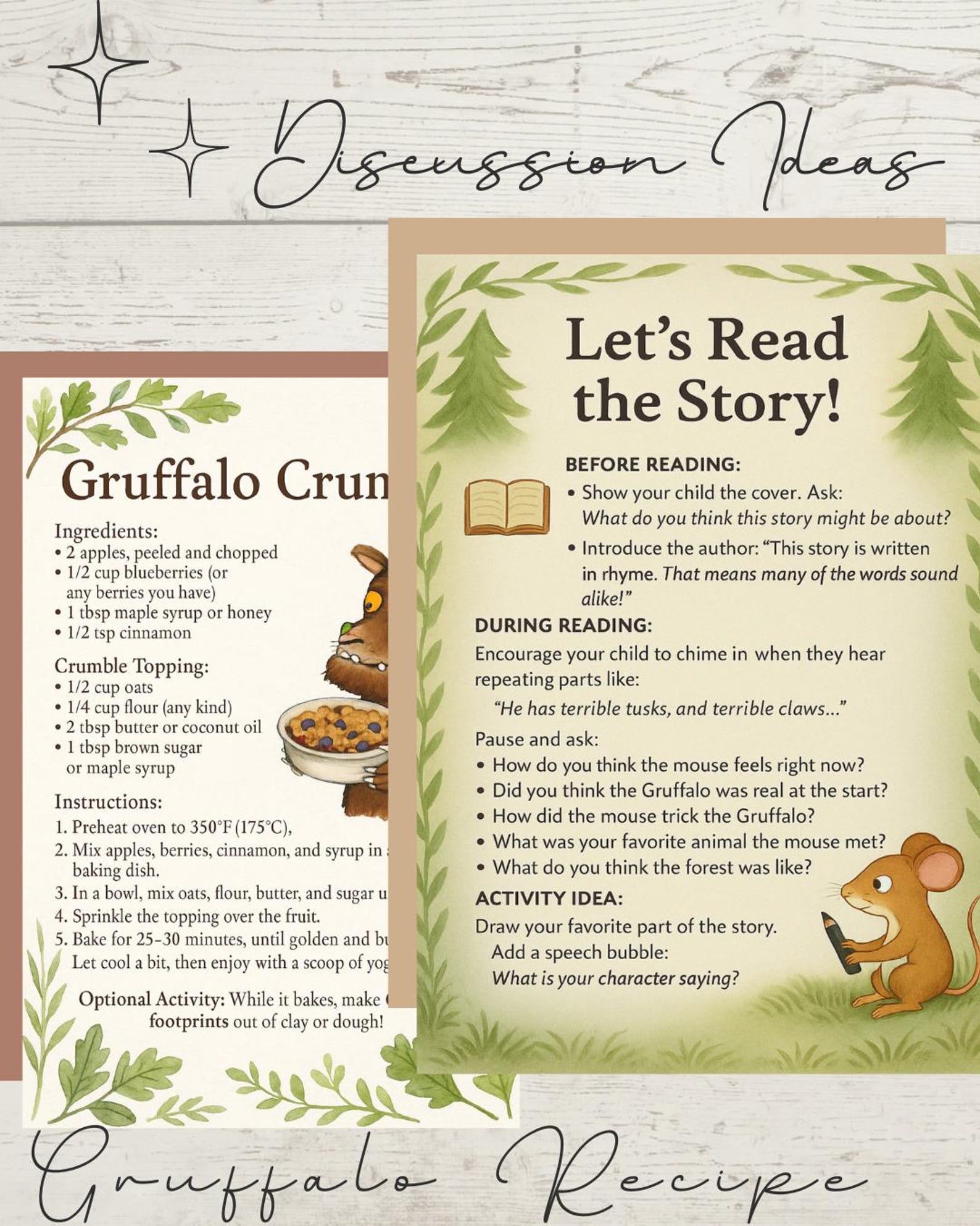 Gruffalo Printable Unit Study | Nature Based | Woodland Adventure ...