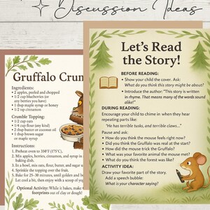 Gruffalo Printable Unit Study | Nature Based | Woodland Adventure ...
