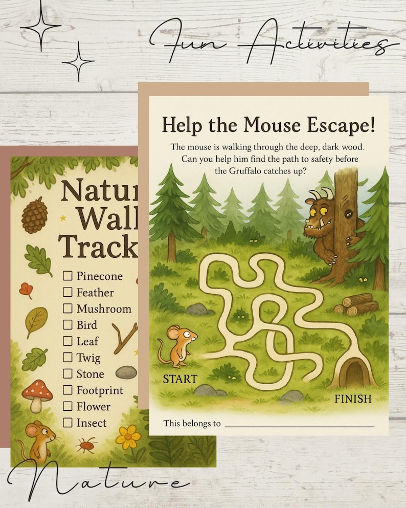 Gruffalo Printable Unit Study | Nature Based | Woodland Adventure ...