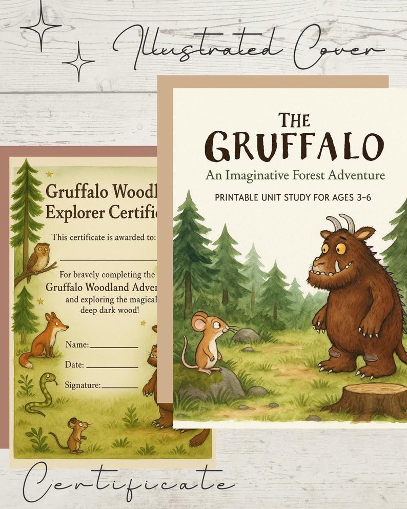 Gruffalo Printable Unit Study | Nature Based | Woodland Adventure ...