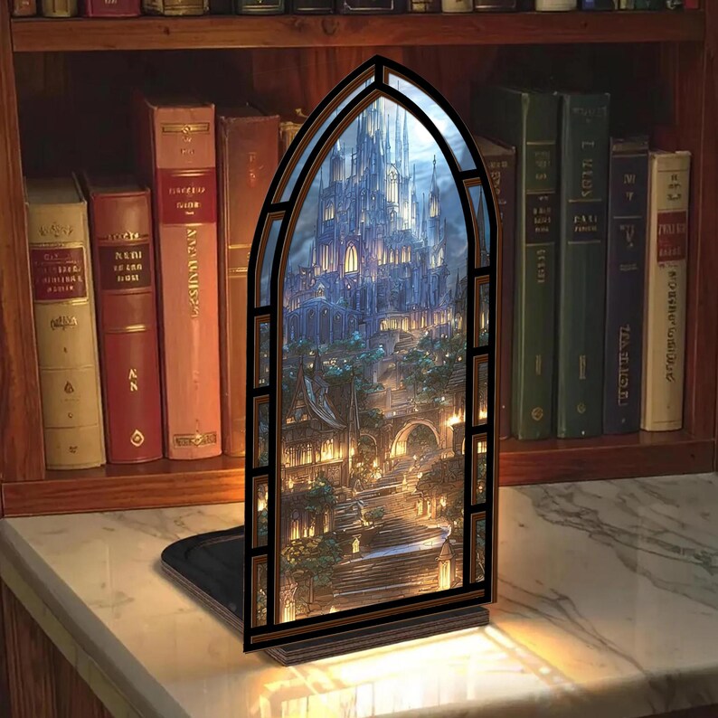 Throne of Glass Castle Suncatcher Candle Holder, Book Nook Light ...