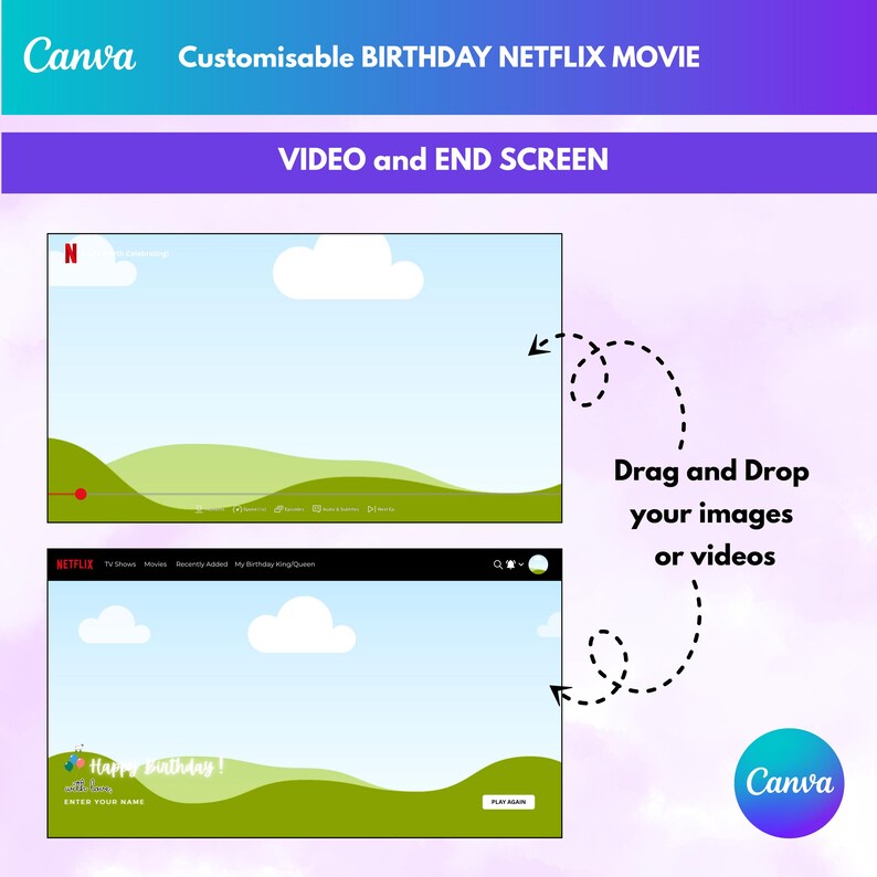 Birthday Video – Editable Netflix-inspired Personalized Video, Unique ...
