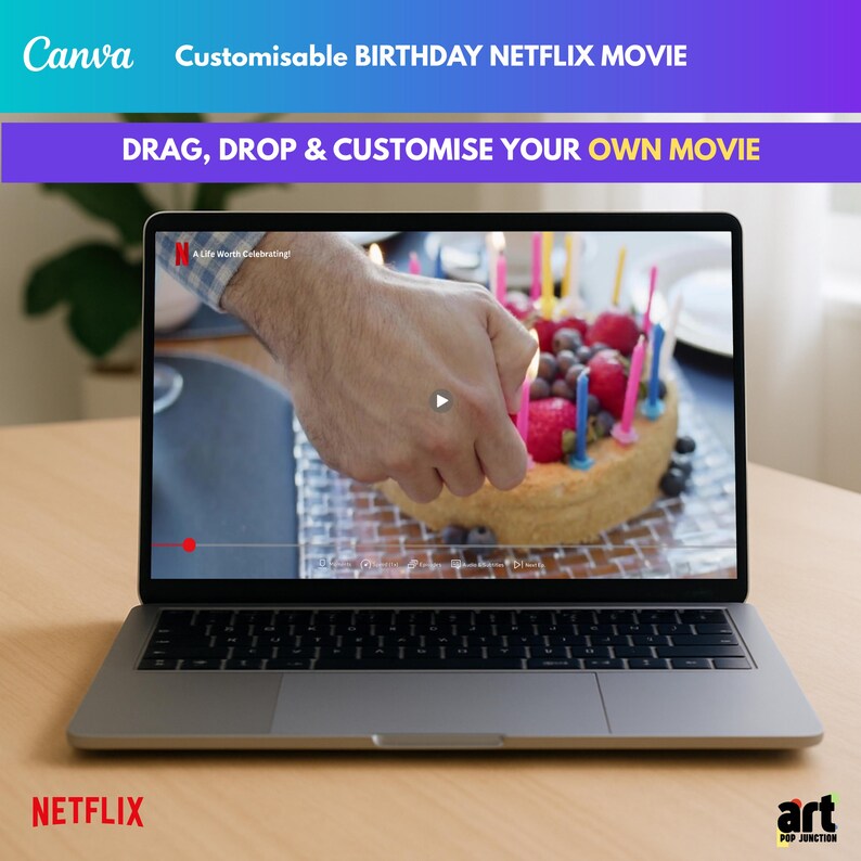 Birthday Video – Editable Netflix-inspired Personalized Video, Unique ...