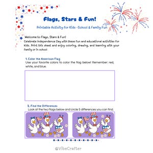 4th of July Flags Stars & Fun-kids-printable-activities_patriotic ...