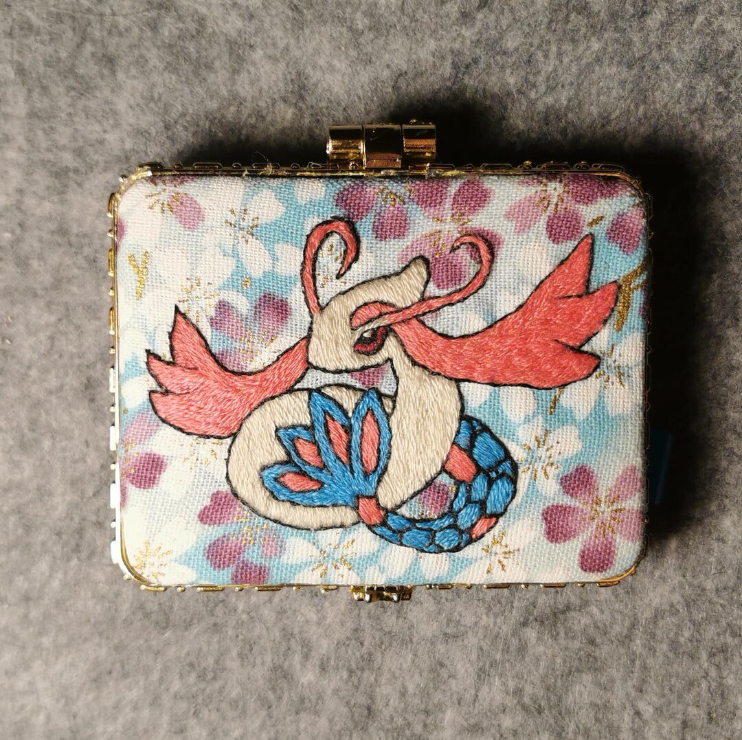 Milotic Embroidered Compact Mirror - Etsy