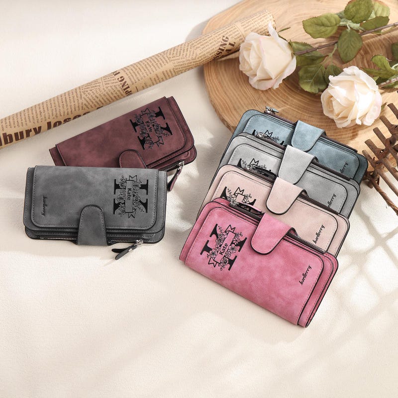Women Long Zipper Wallet - Etsy