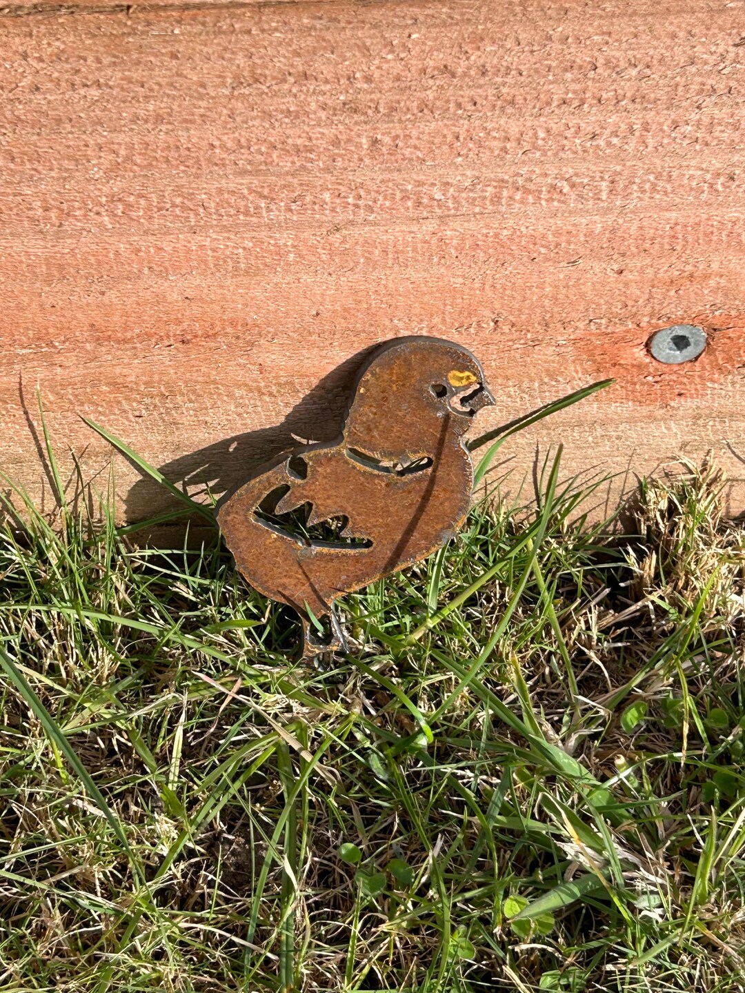 Garden Art Rusty Chick Signs, Baby Chicken, Garden Decor, Cute. - Etsy