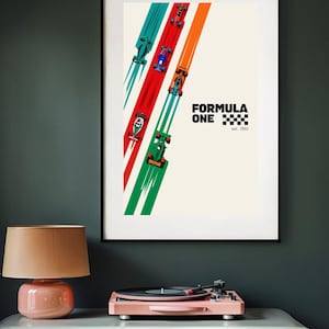 Retro Formula One Racing Poster: Motorsport Wall Art (digital Download ...