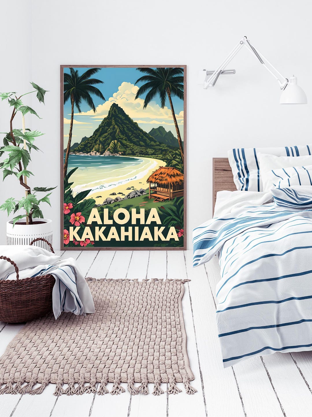 Aloha Kakahiaka Hawaii Poster – DIGITAL DOWNLOAD, Tropical Morning ...