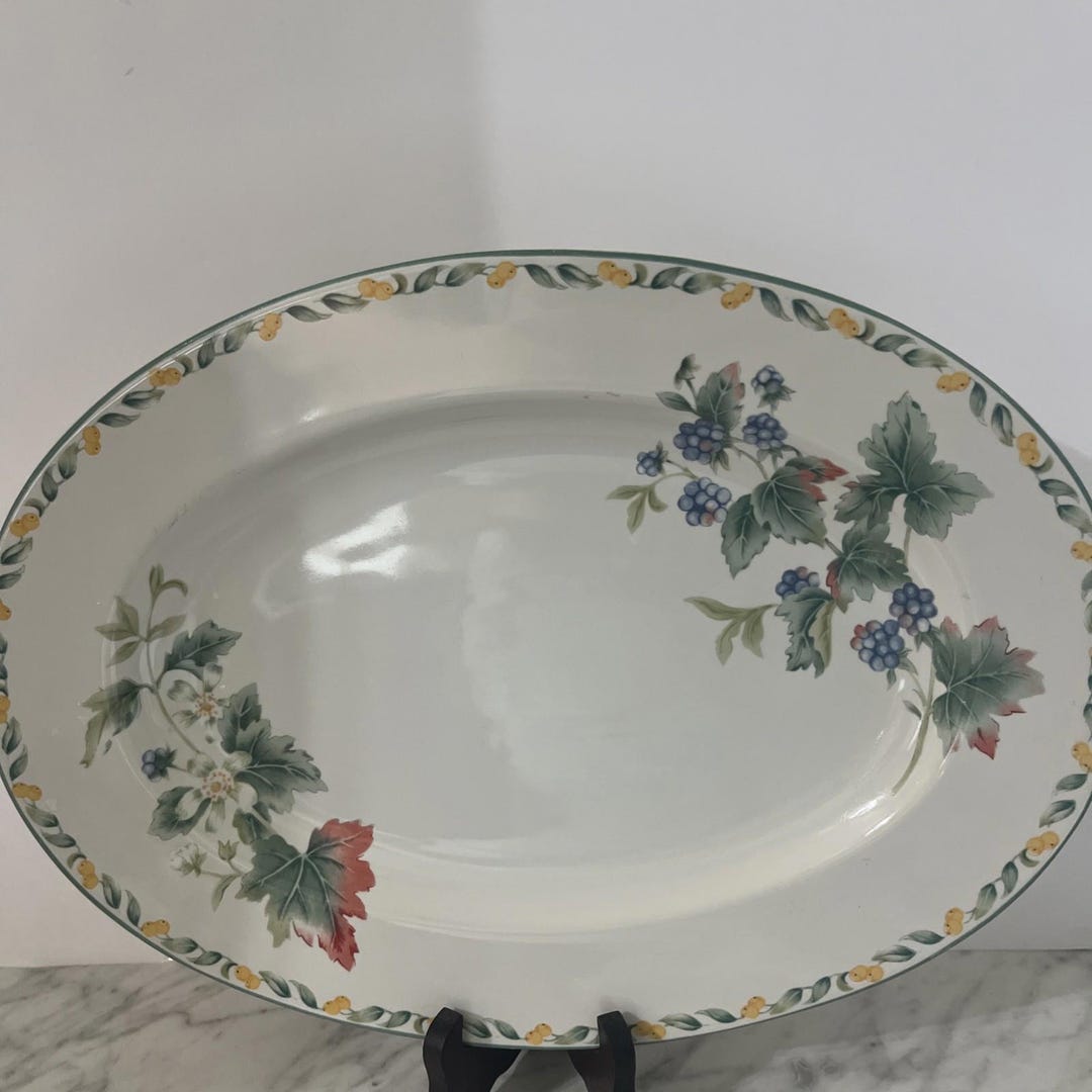 Julie Pople Country Fruit Collection by Avon Platter NEW 14.25” X 10.5 ...