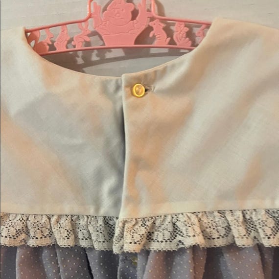 Vintage 60’s Nannette Light Blue Dress with White Swi… - Gem