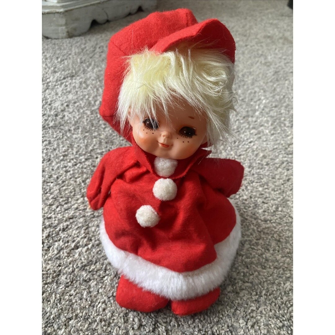 MCM Christmas PIXIE Shelf Sitter Animated Musical Santa Girl - Etsy