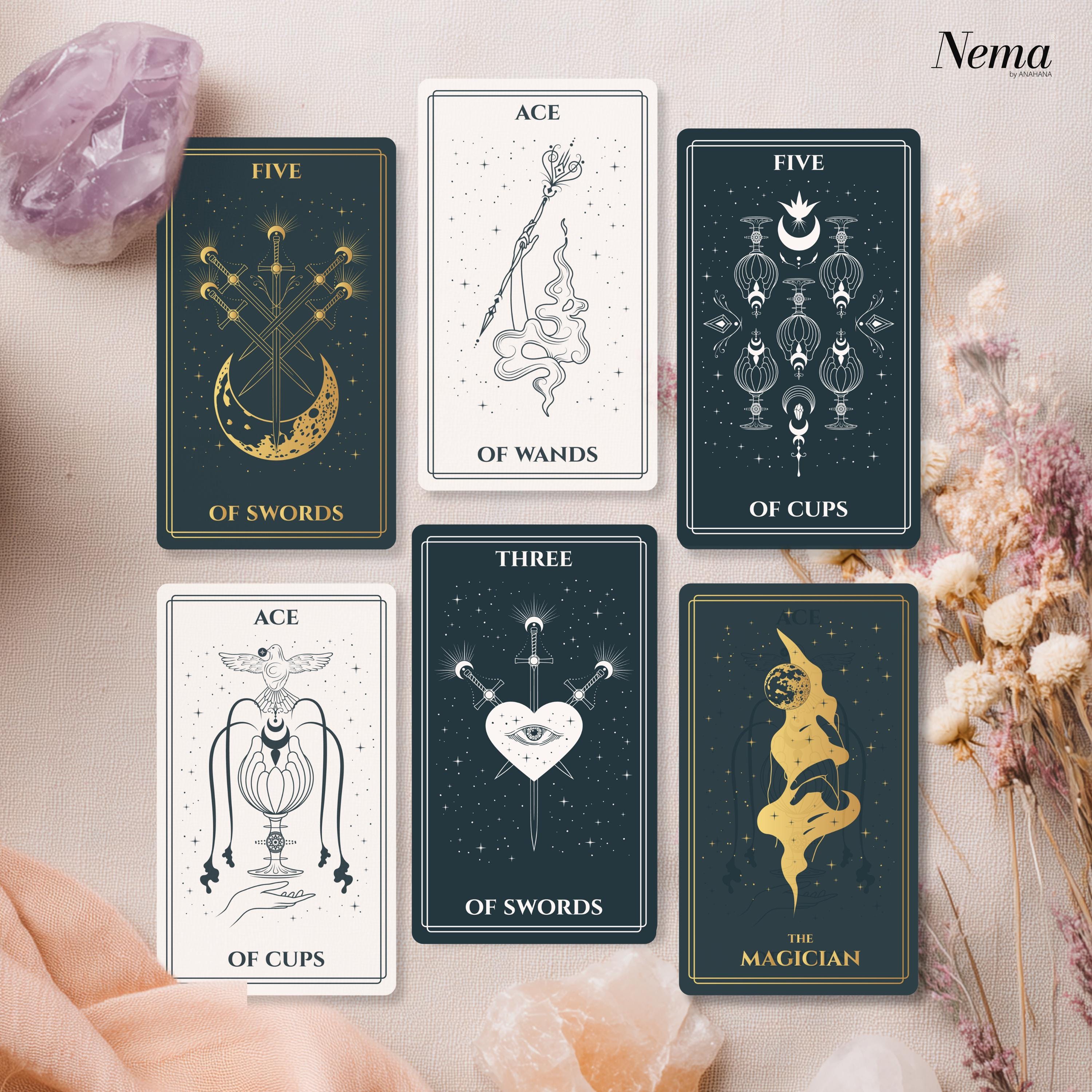 234 Tarot Card Bundle Printable, Tarot Cards Bundle SVG PNG PDF, Line ...