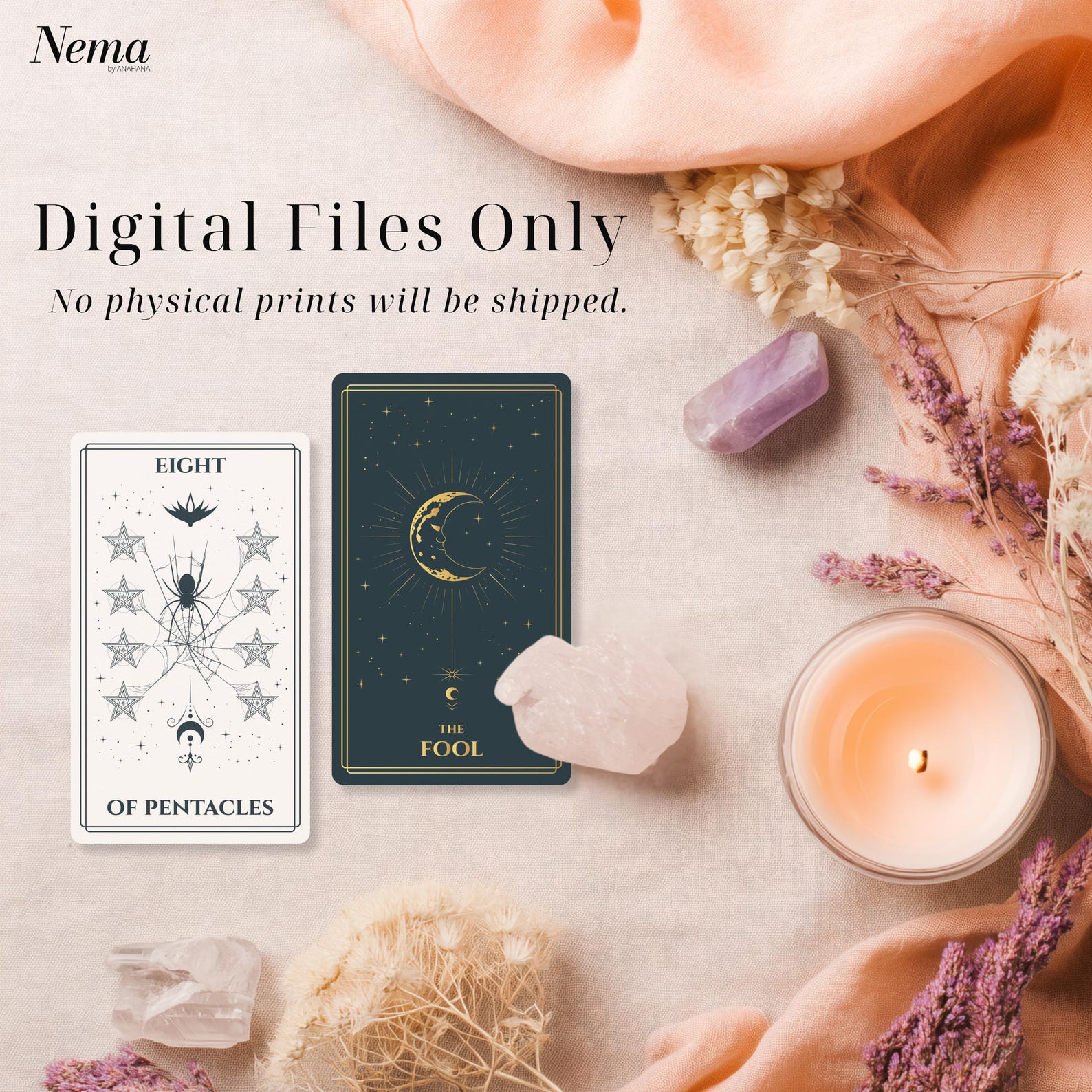 234 Tarot Card Bundle Printable, Tarot Cards Bundle SVG PNG PDF, Line ...