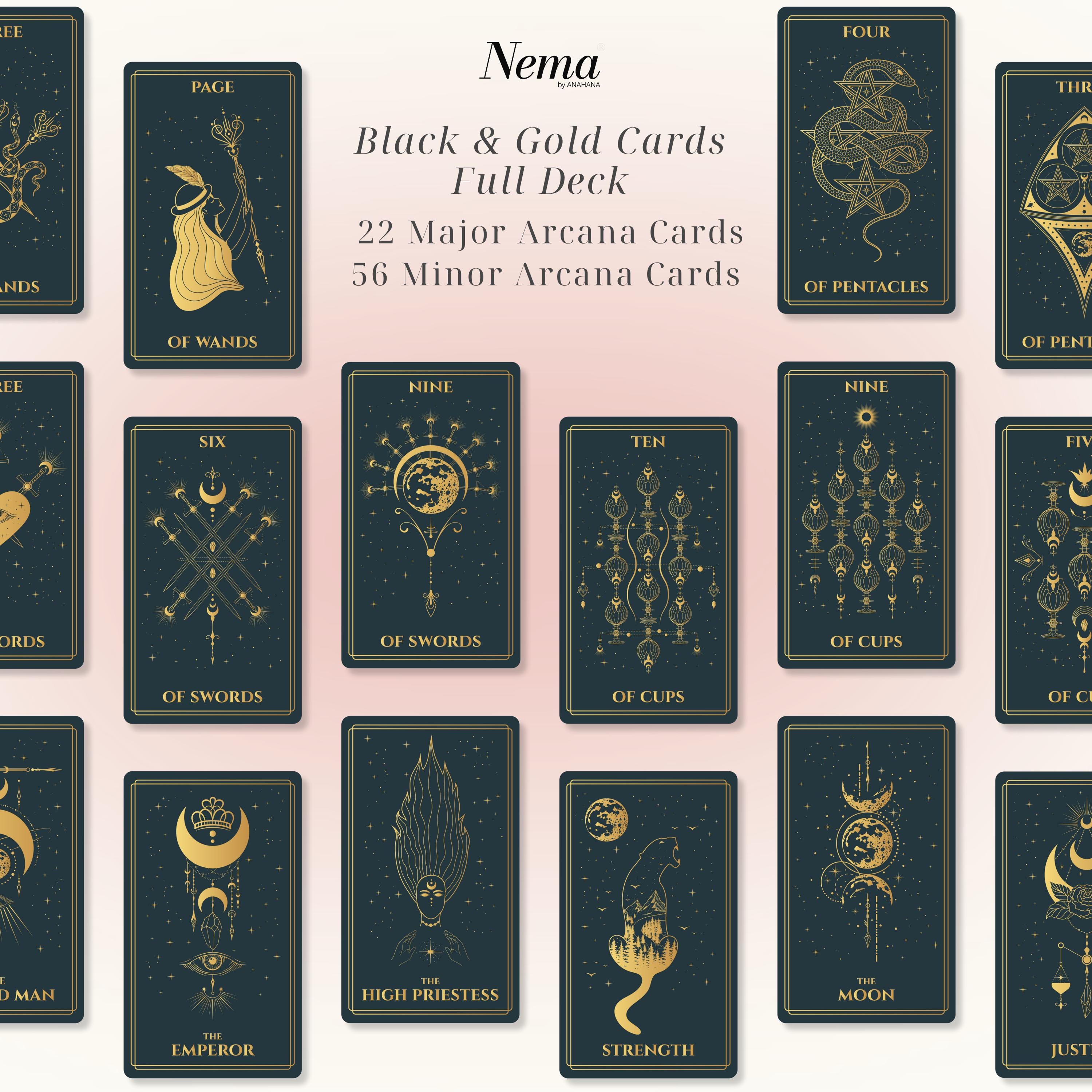 234 Tarot Card Bundle Printable, Tarot Cards Bundle SVG PNG PDF, Line ...