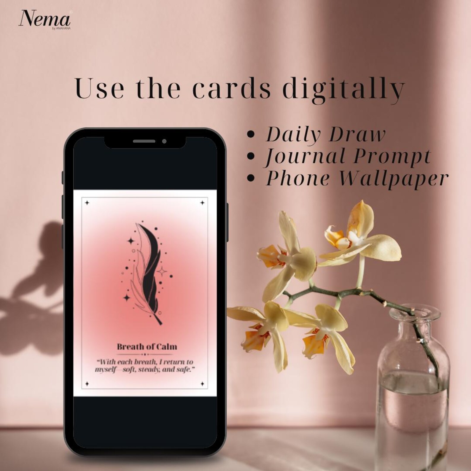 Pink Oracle Cards, Affirmation Cards, Printable Oracle Cards, Daily ...