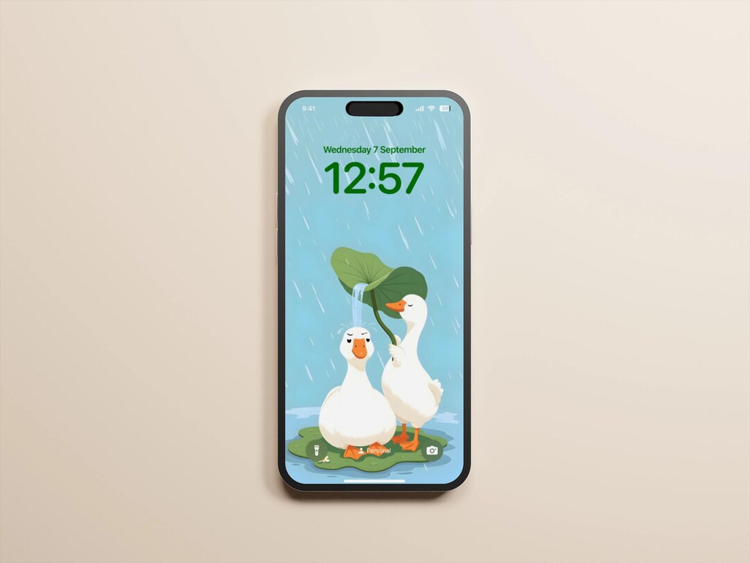 Cute Goose Rainy Day Live Wallpaper – Adorable Animated Phone ...