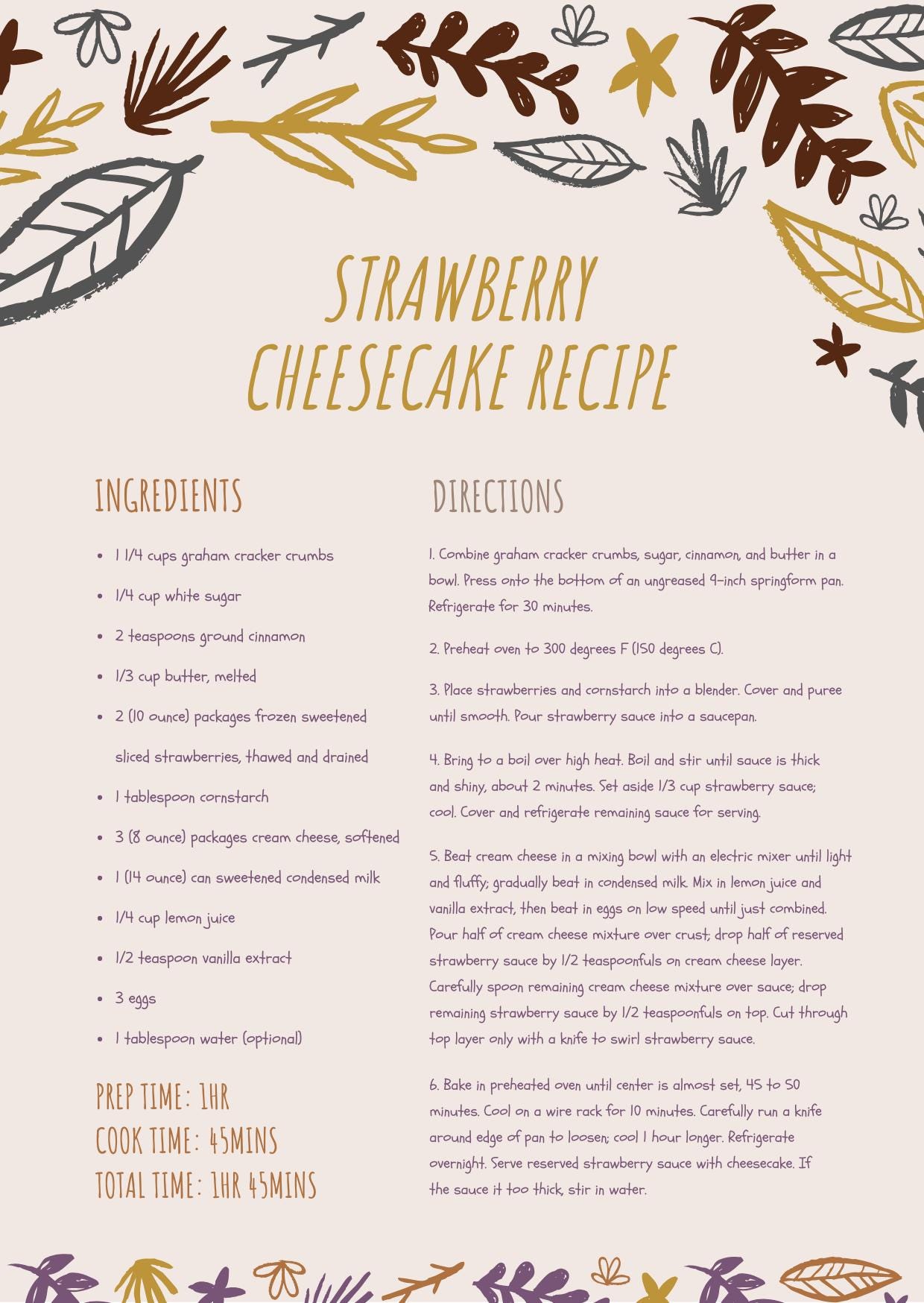10 PAGES Digital Printable Dessert Recipe Book Only for 1.80 USD - Etsy