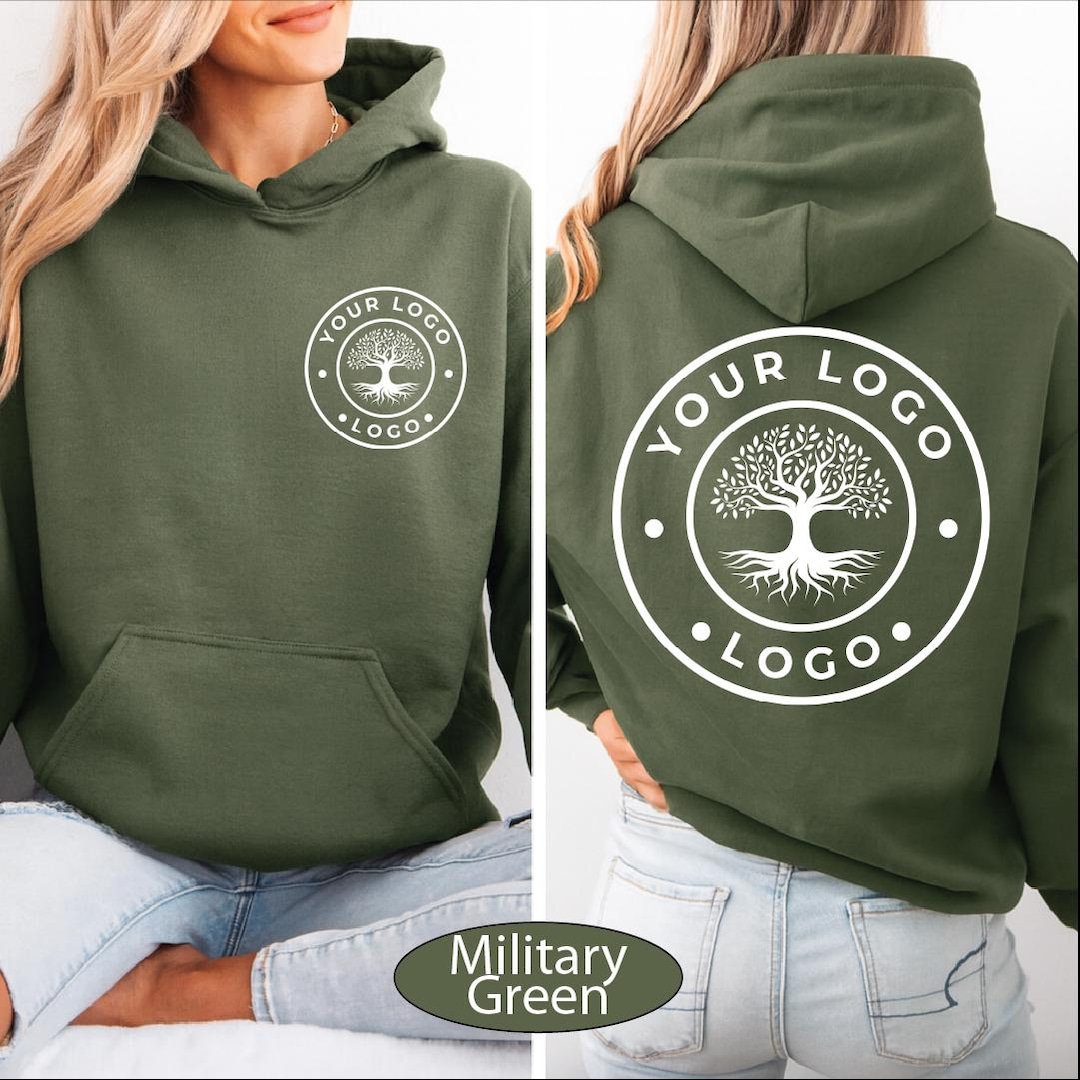 Custom Logo Sweatshirt, Business Logo Sweater, Personalized Company ...