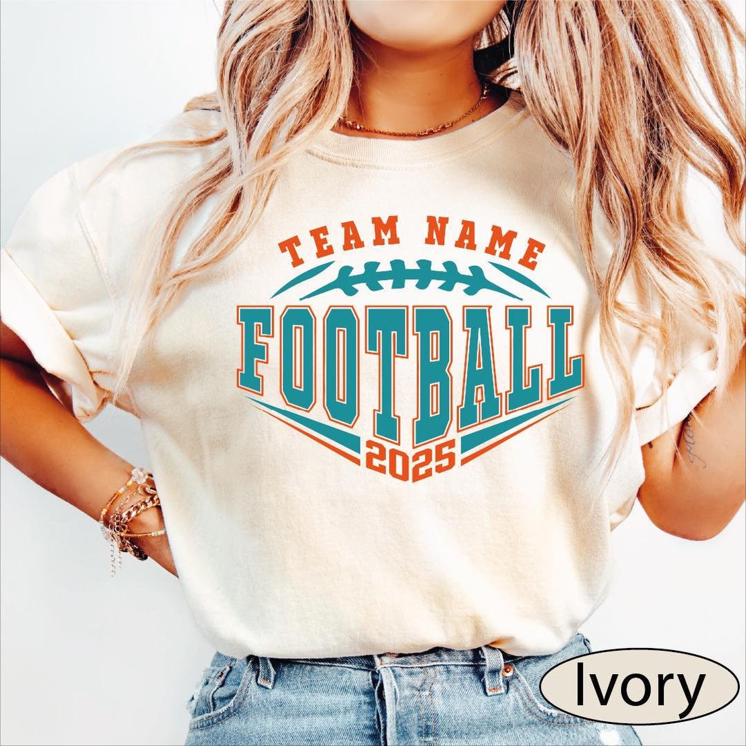 Custom Football Team Shirt, Personalized Football Team Logo Tshirt ...