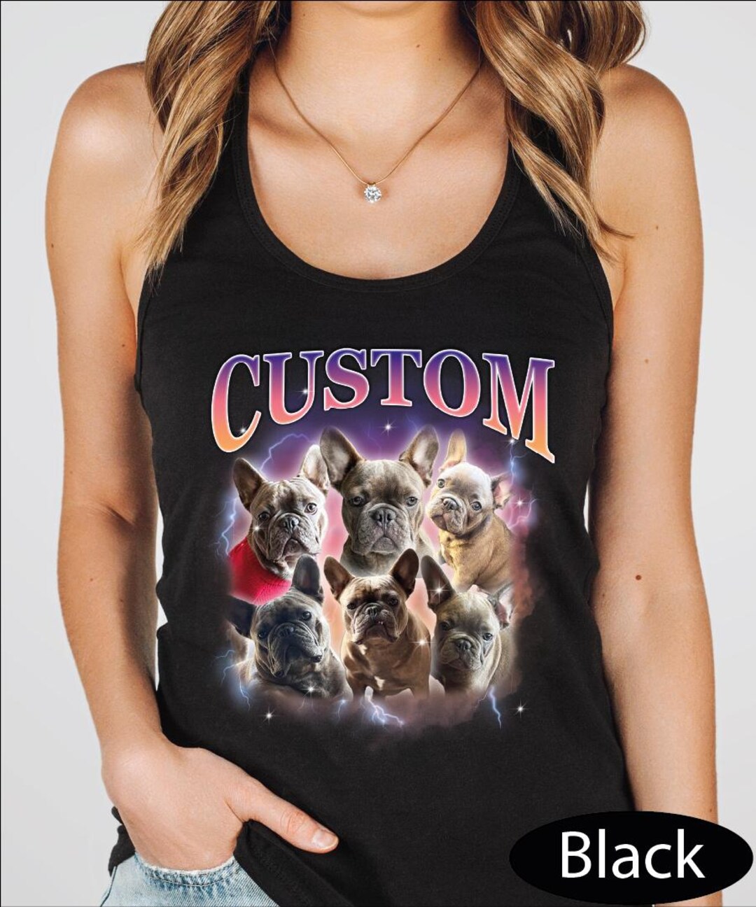 Custom Pet Bootleg Tank Top, Custom Bootleg Dog Tank Top, Custom Cat ...