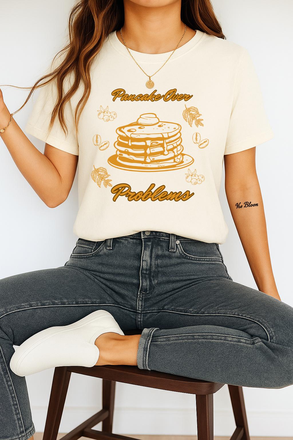 Pancake Graphic Tshirt Breakfast Club Shirt Design Vintage Brunch Food ...