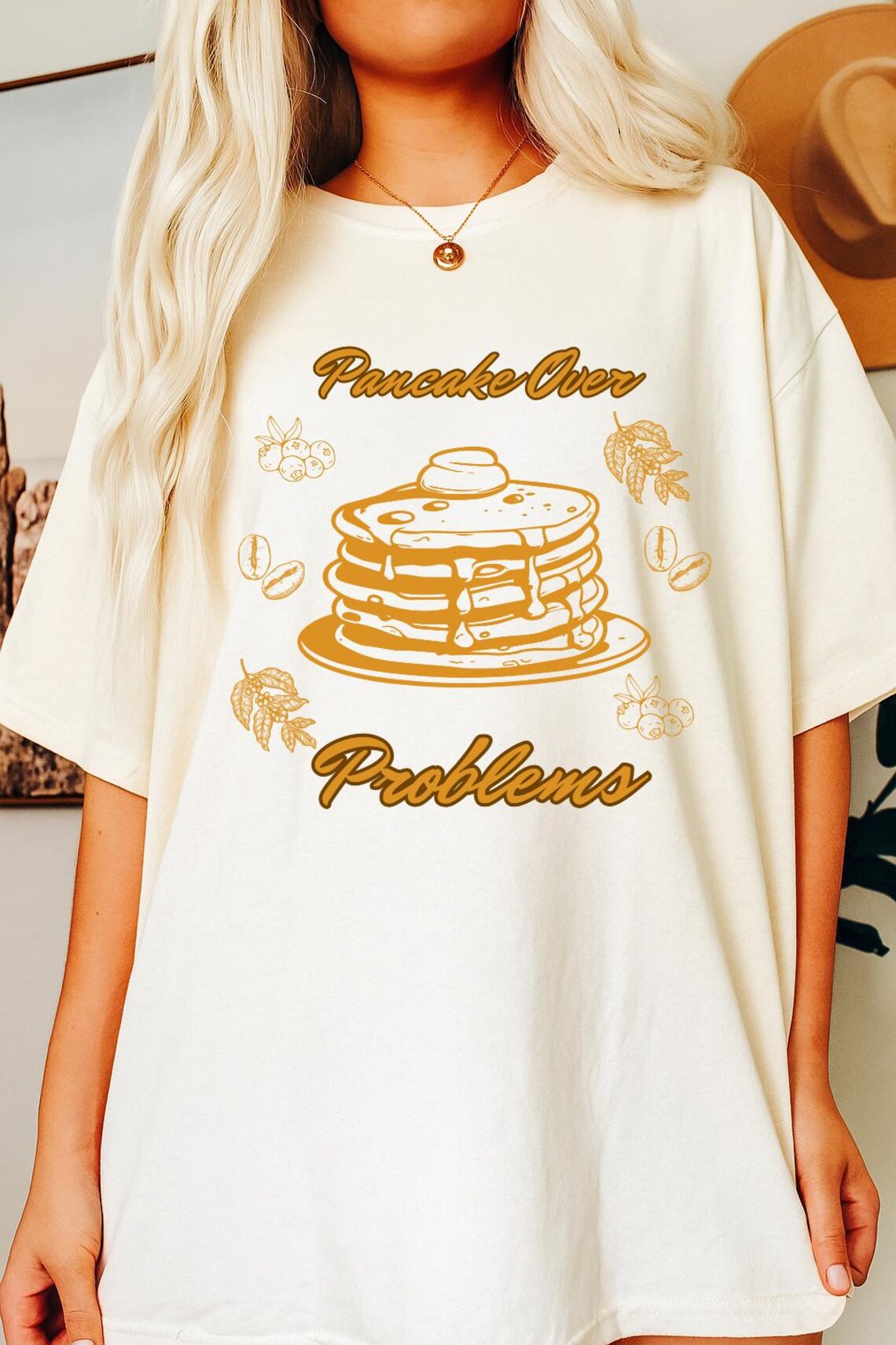 Pancake Graphic Tshirt Breakfast Club Shirt Design Vintage Brunch Food ...