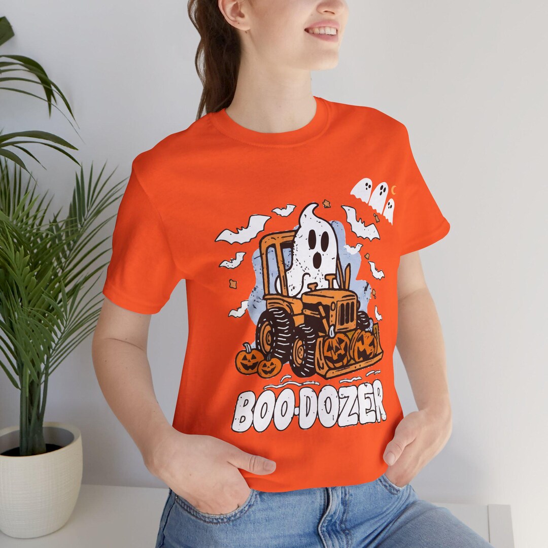 Boo Dozer Halloween T-shirt – Funny Ghost Tractor Tee - Etsy