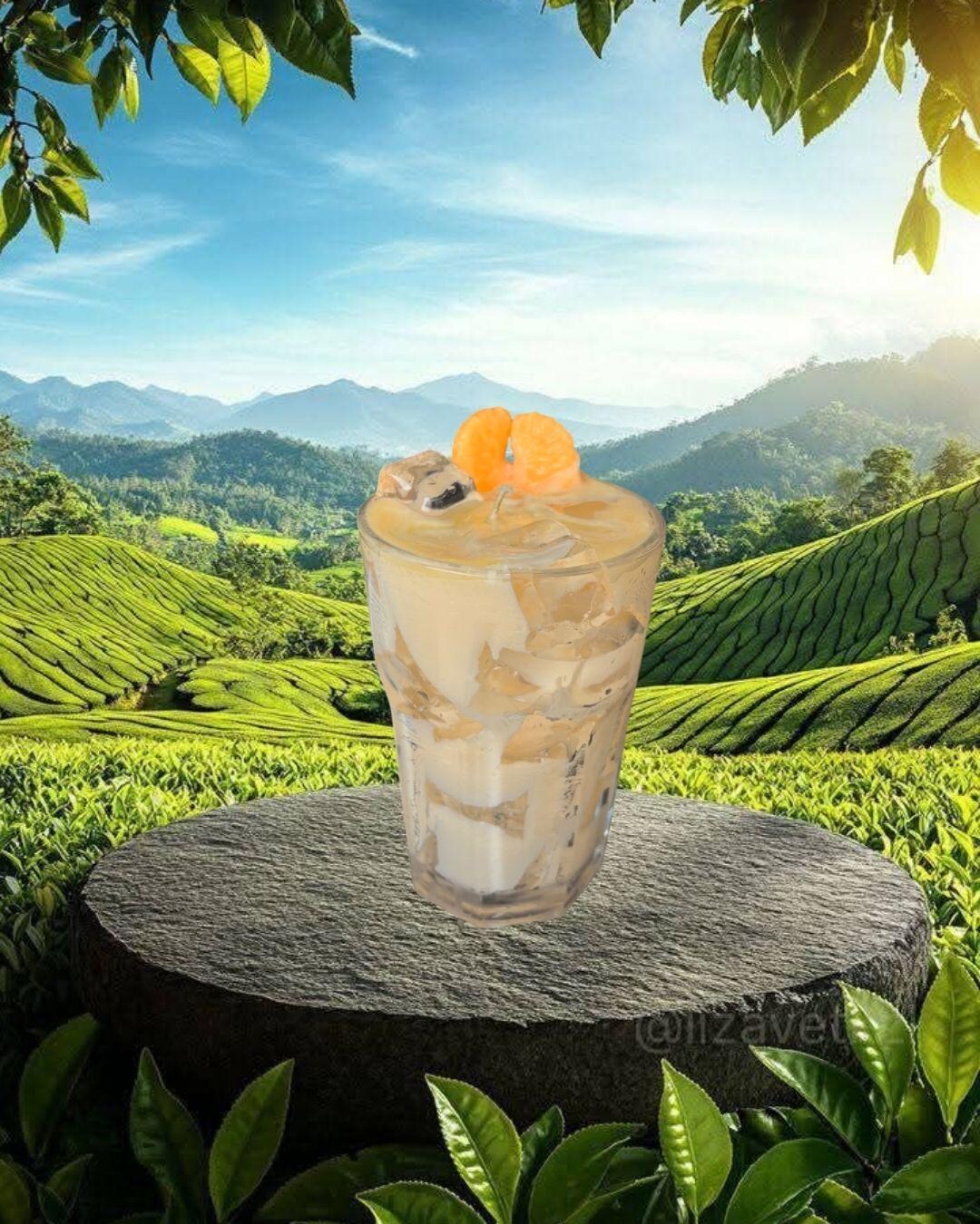 Handmade Mandarin Juice Candle: Realistic Soy Wax Drink Candle - Etsy