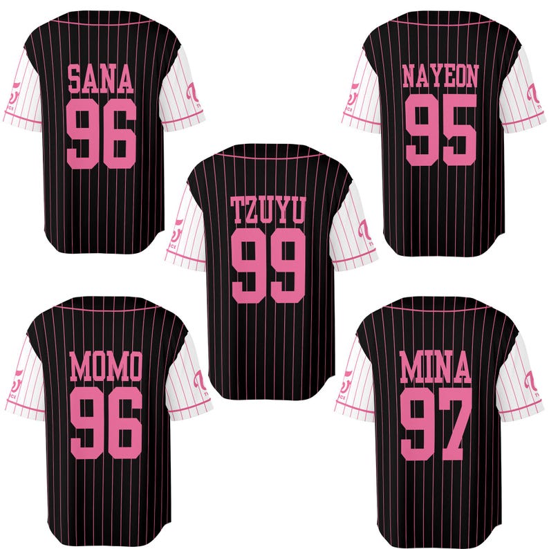 TWICE Kpop Unisex Baseball Jersey, Custom Twice Jersey, Gift Kpop ...