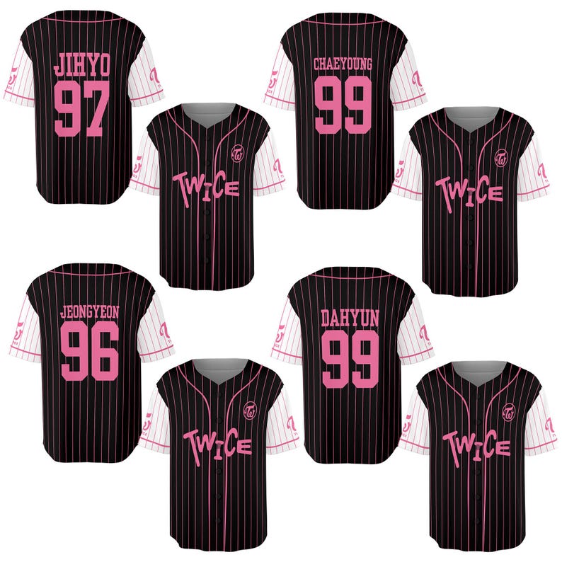 TWICE Kpop Unisex Baseball Jersey, Custom Twice Jersey, Gift Kpop ...