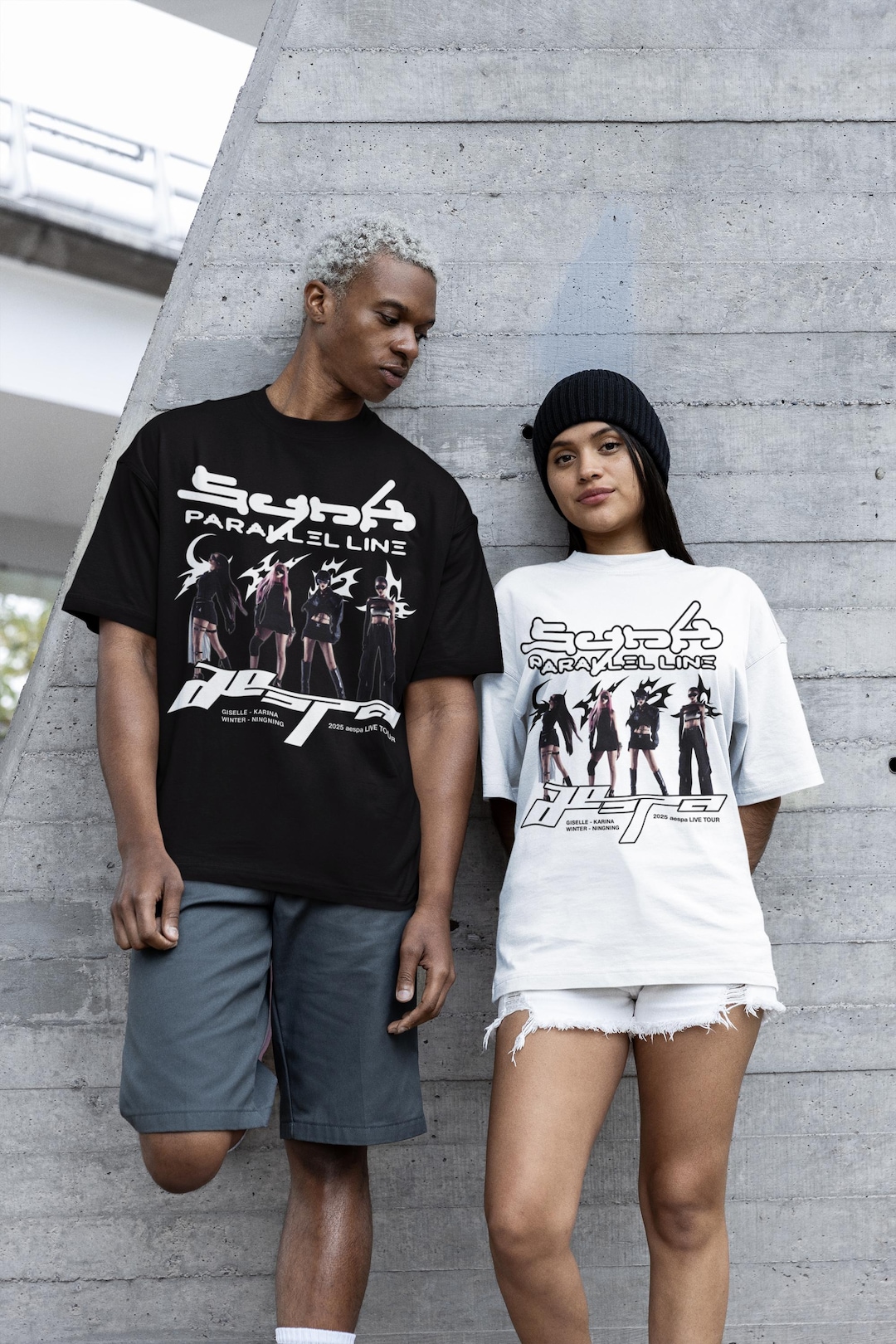 Aespa Synk Parallel Line Tour T-shirt, Aespa Whiplash Shirt, Aespa Tour ...