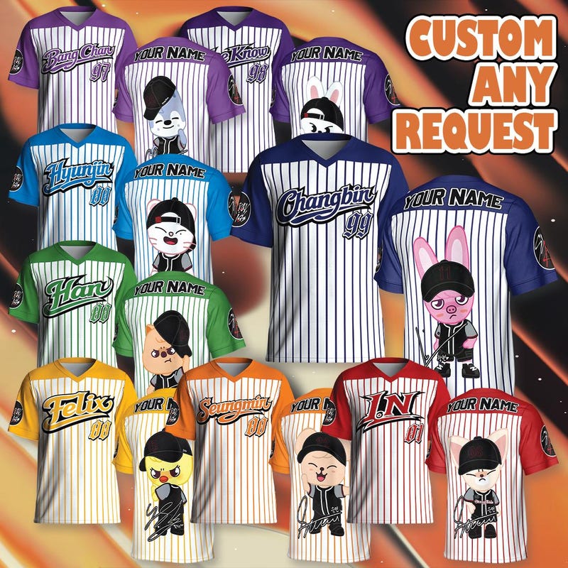 Custom Skz Jersey - Etsy