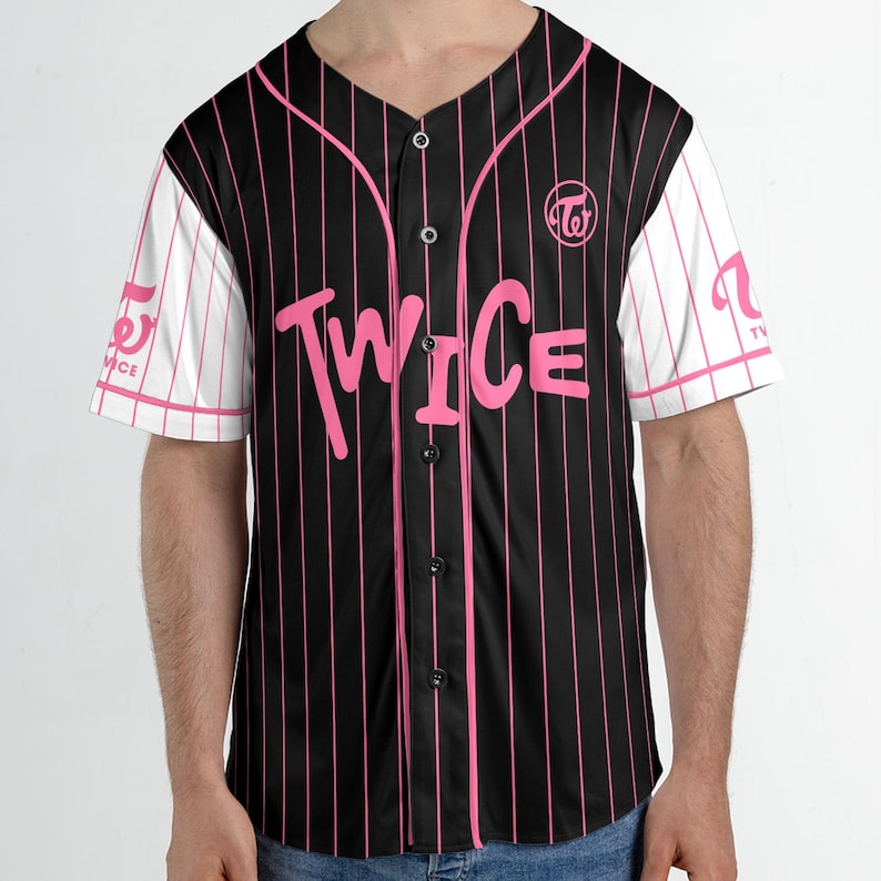 TWICE Kpop Unisex Baseball Jersey, Custom Twice Jersey, Gift Kpop ...