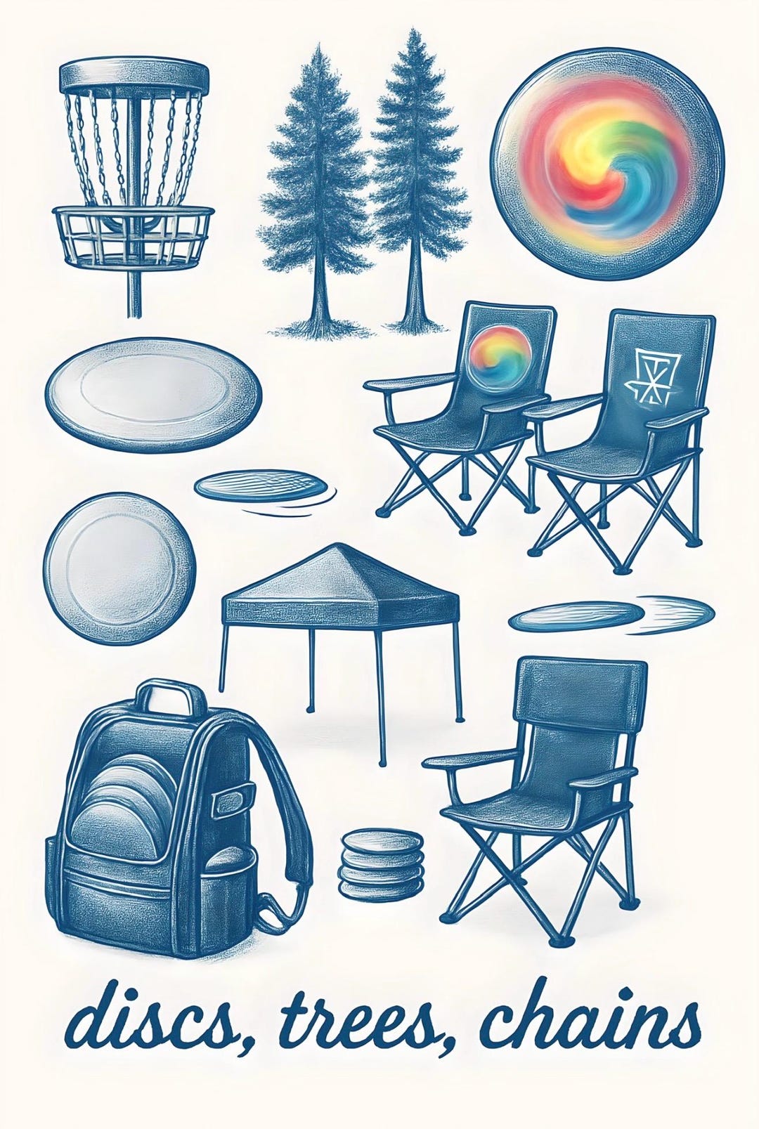 Disc Golf Wall Art Printable | Instant Download | Modern Sports Decor ...