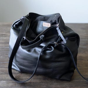 FOKS FORM Bi Bag 07, Leather Shopper Bag, Leather Zip Tote, Hobo ...