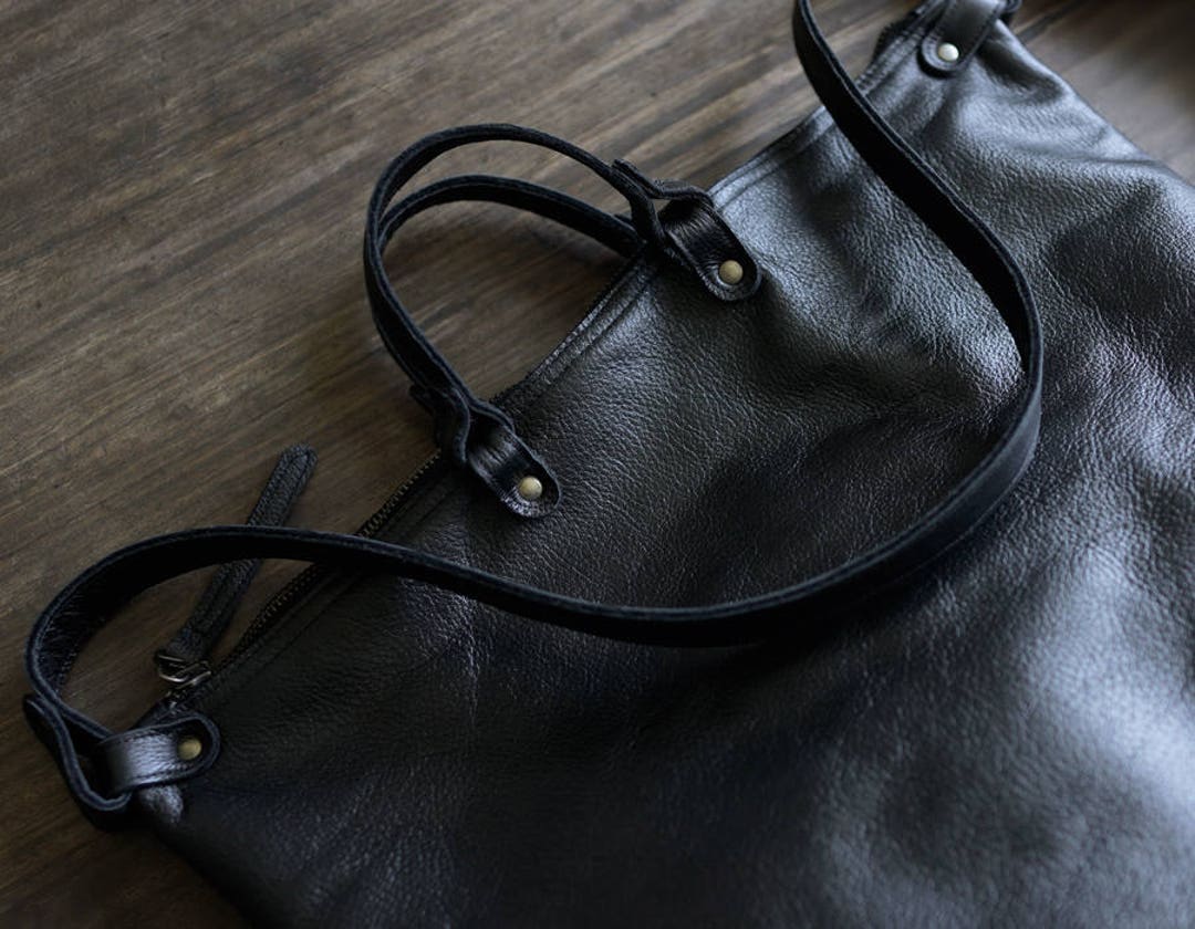 FOKS FORM Bi Bag 07, Leather Shopper Bag, Leather Zip Tote, Hobo ...